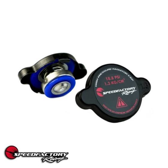 SpeedFactory Racing - Black Radiator Cap - High Pressure 18PSI Type A ...
