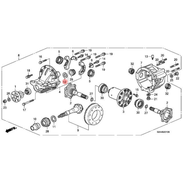 Genuine Honda OEM S2000 Differential Spacer - Elusive Racing
